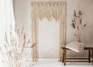 Makramé függöny 104x182cm – www.OltárElőtt.hu